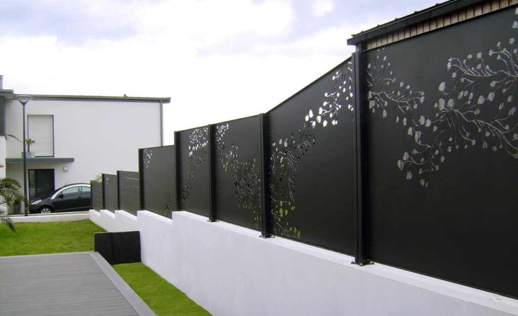 La clôture design en aluminium